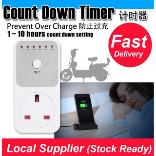 Countdown Timer Switch Smart Control Plug-in Socket prevent overcharge ...