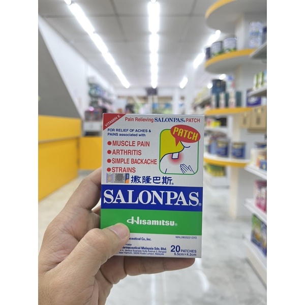Hisamitsu SalonPas Patch 20's Muscle Pain Relief | Shopee Malaysia