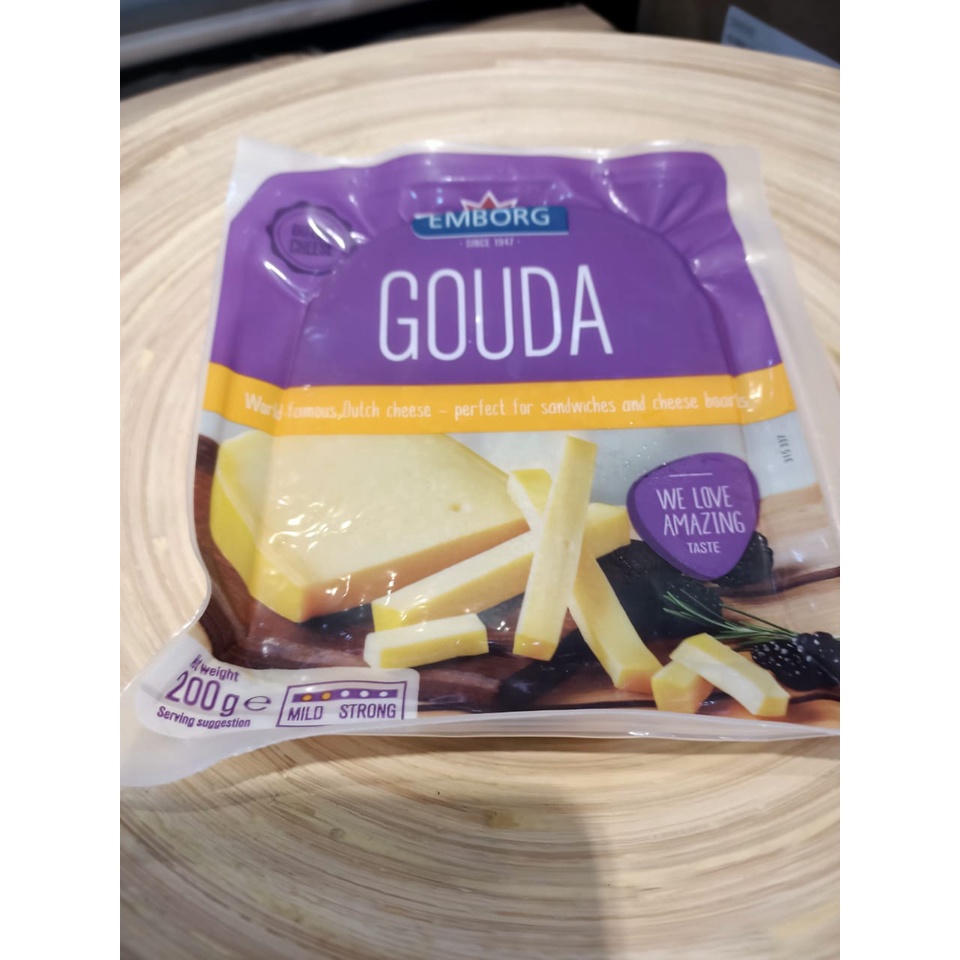 EMBORG GOUDA WEDGES 200g | Shopee Malaysia