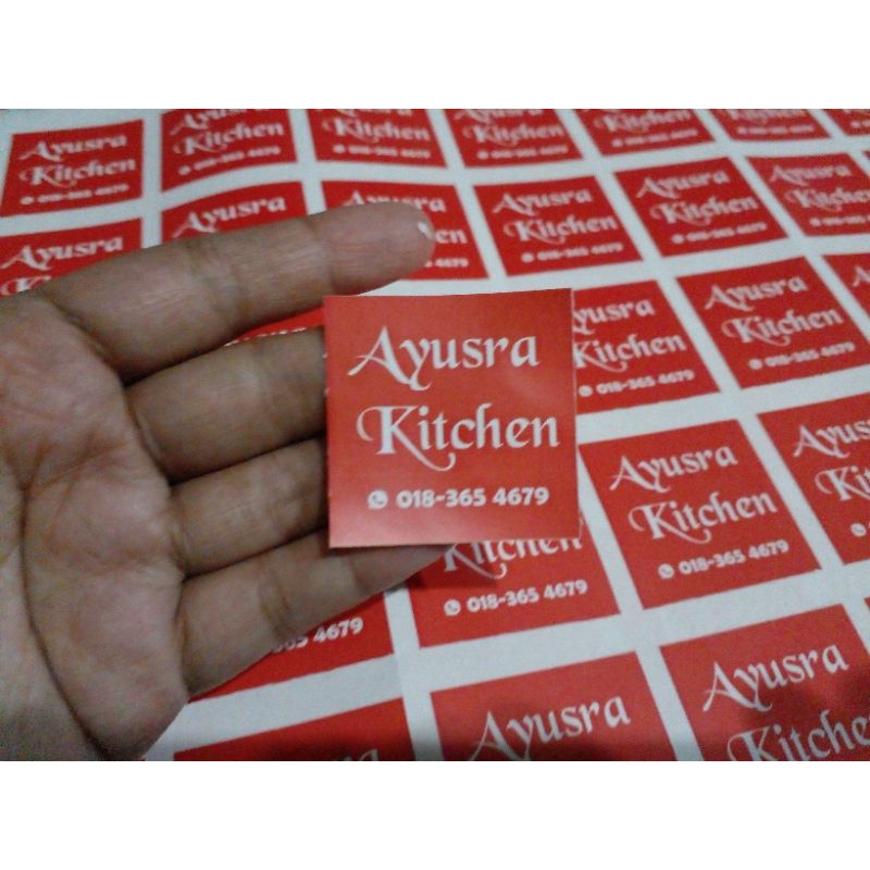 Stiker Label Produk Mirrorcoat Sticker Water Resistant 1 set 100pcs ...