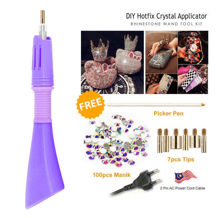 FREE GIFT FREE GIFT! DIY Crystal Hotfix Applicator Batu Manik Tampal ...