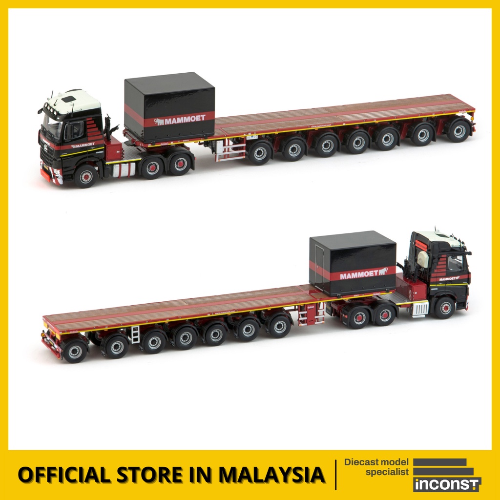 INCONST | IMC Model MB AROCS STREAMSPACE 6X4 + 7 AXLE BALLAST TRAILER ...