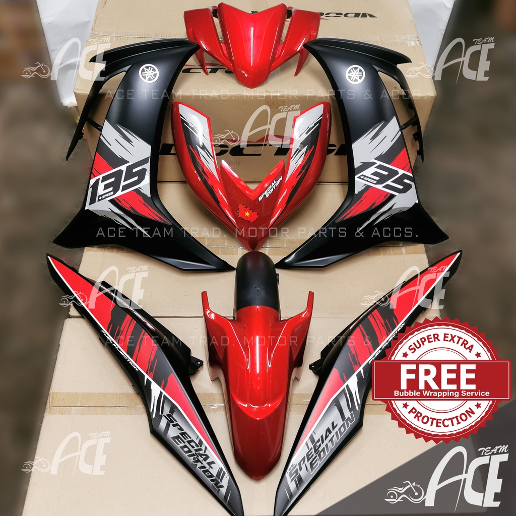 Coverset LC V8 FI LCV8 Tanam Special Vietnam Red Black 2022 Yamaha ...