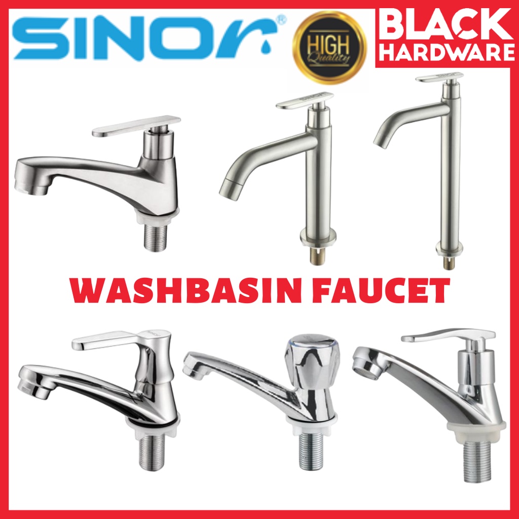 BLACK HARDWARE SINOR BASIN SINK TAP CHROMED FINISHING EASY GRIP SATIN ...