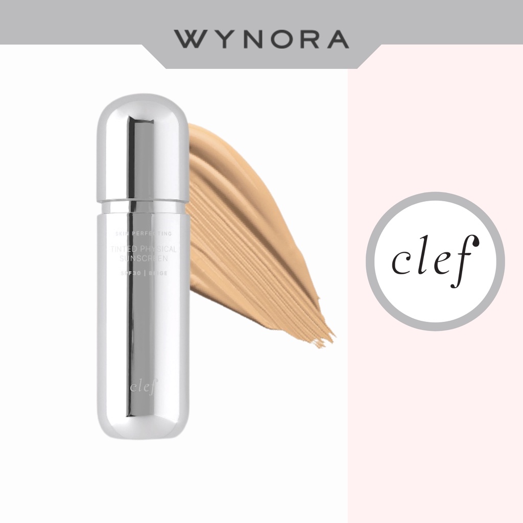 CLEF Skin Perfecting Tinted Physical Sunscreen SPF 30 Beige 50ml ...