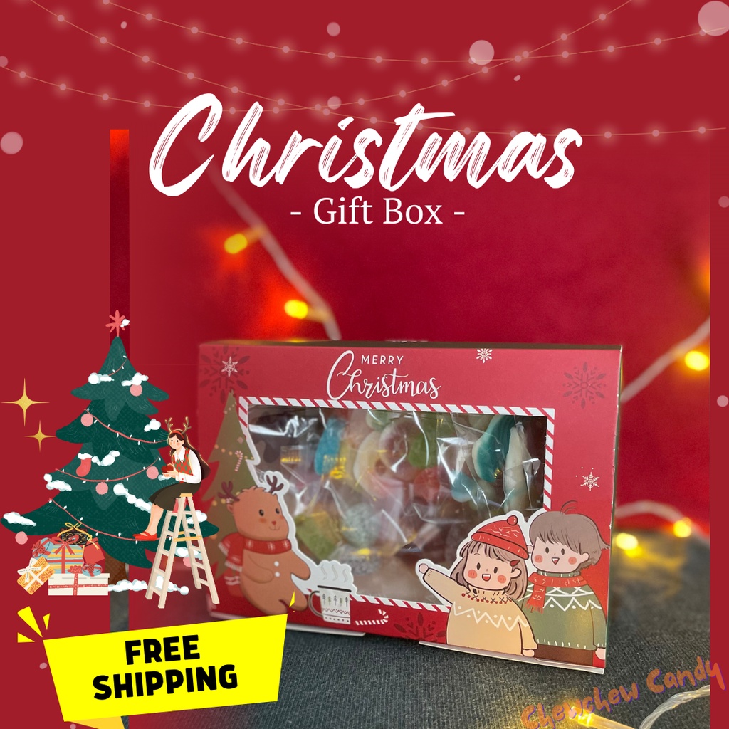 Customize Christmas Gift Box Candy Box 240g | Shopee Malaysia