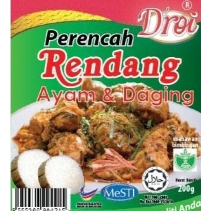 DEEROI Perencah Rendang Ayam Dan Daging | Shopee Malaysia