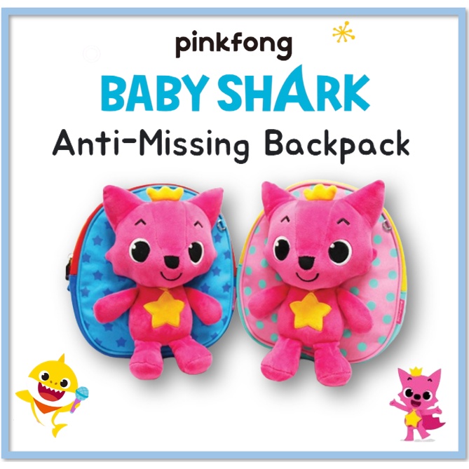 [Pinkfong] Doll Anti-Missing Backpack WP-B07 | Shopee Malaysia