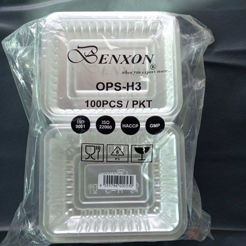 [Ready Stock]OPS-OPH3/OPS-H3(100pcs) BENXON Plastic Tray Bakery ...