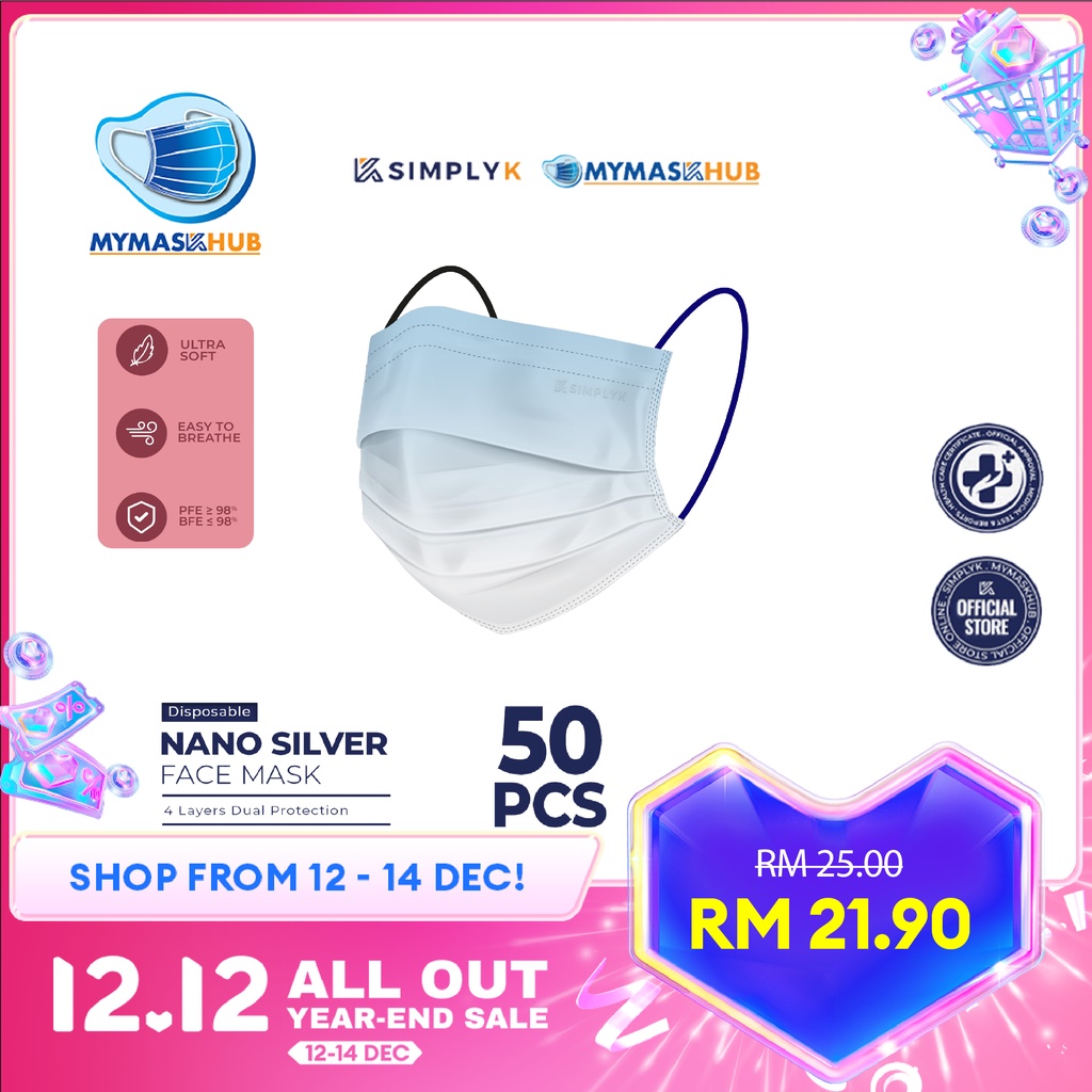Simply K 4 Ply Nano Gradient A16 - Surgical Face Mask ( 50 Pcs ... Simply K 4 Ply Nano Gradient A16 - Surgical Face Mask ( 50 Pcs ...
