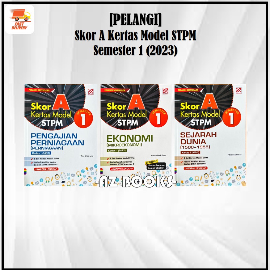 [AZ] PELANGI: Skor A Kertas Model STPM Semester 1 / Penggal 1 (2023) | Shopee Malaysia