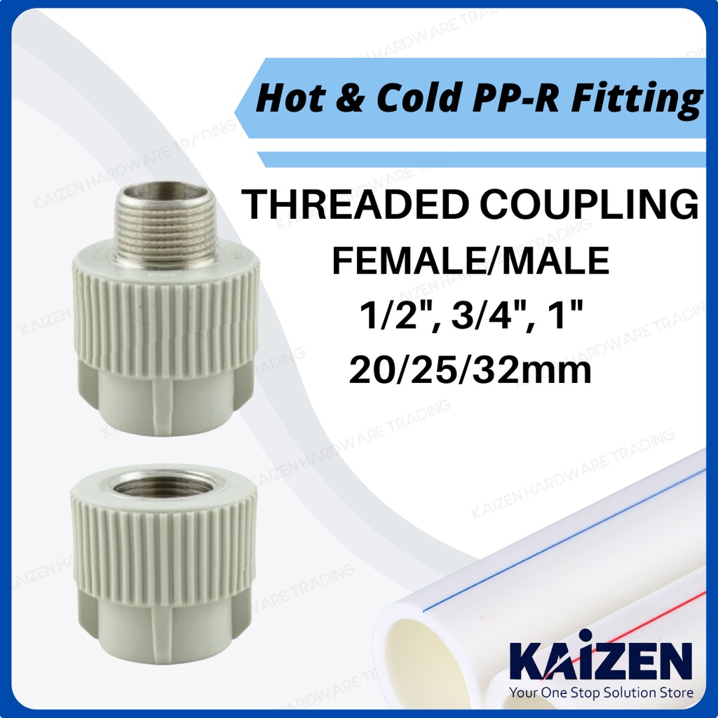 Bina Plastic BBB Hot and Cold PPR Fitting 20~32mm ( Threaded Female ...