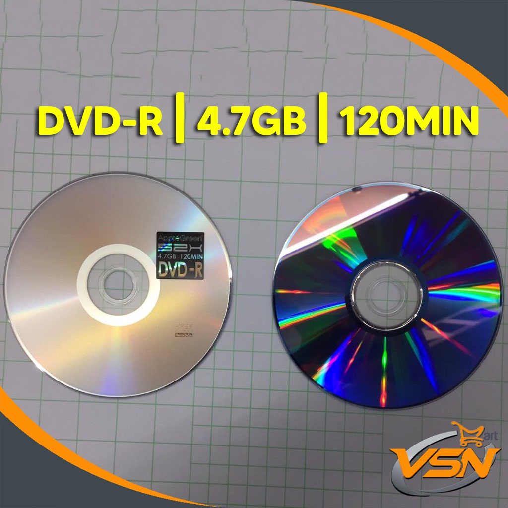 DVD-R Blank Disc Blank 4.7GB 120 minute Recordable Burnable CD Kosong ...