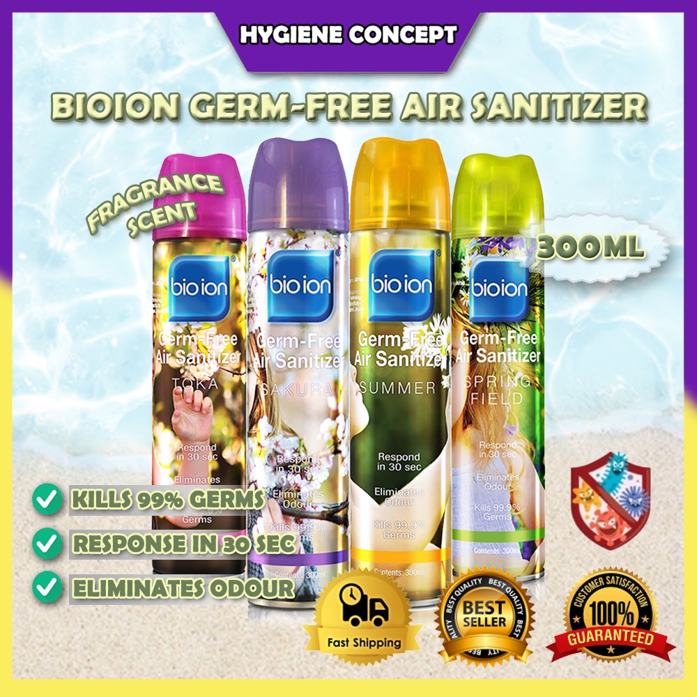 300ml BioIon Germ-Free Air Sanitizer Fragrances Scents / Fragrance ...