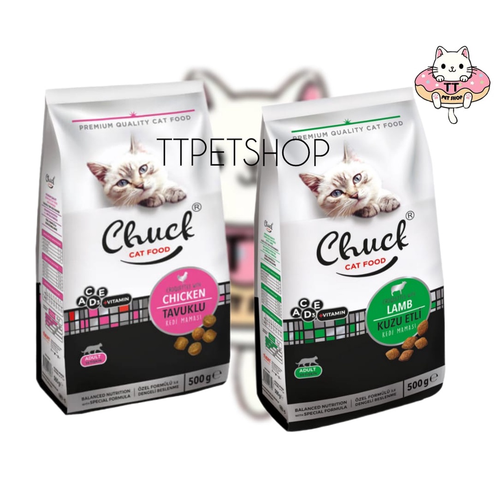 CHUCK CAT DRY CAT FOOD CHICKEN / LAMB 15KG MADE IN TURKEY SUPER QUALITY ...