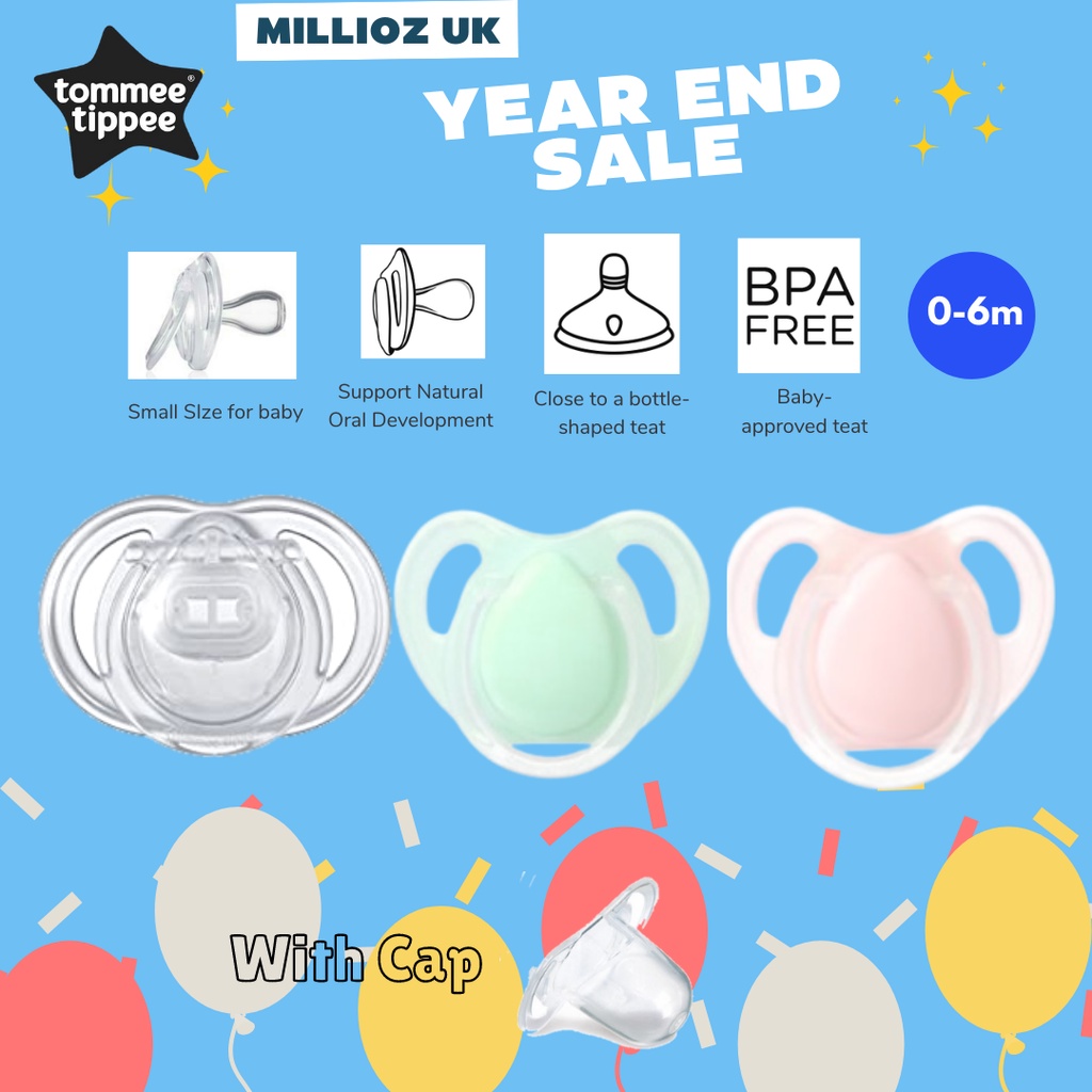 Tommee Tippee Anytime Air Style 0-6m Orthodontic Soother with Cap ...