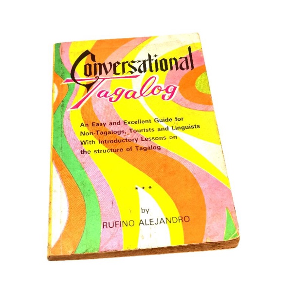 Vintage 1972 Conversational Tagalog Language Lesson Learning Book By ...