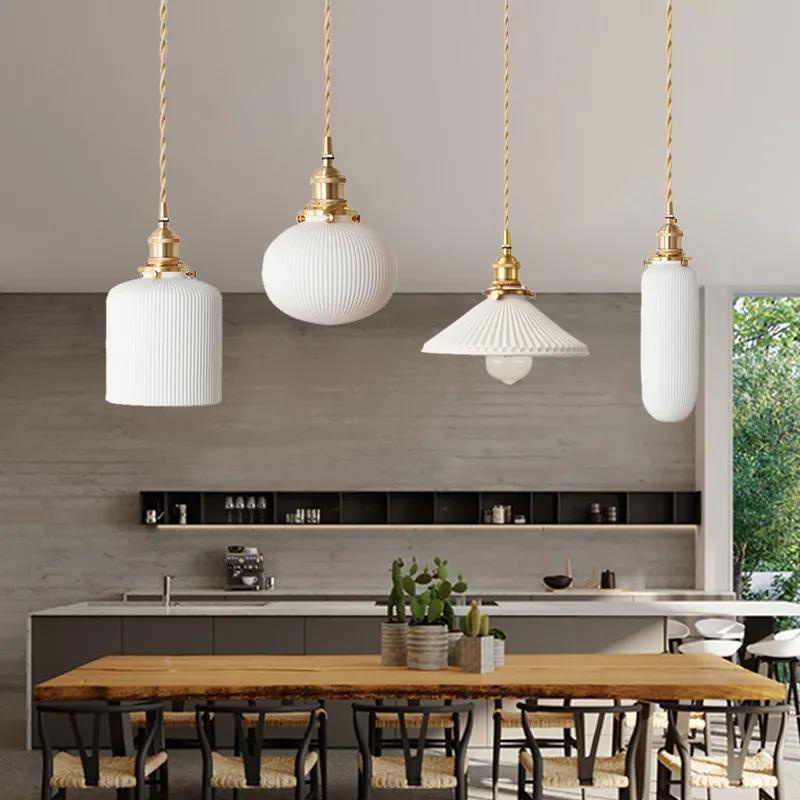Modern Simple pendant lamp Dining Room Chandelier Ceramic Chandelier ...