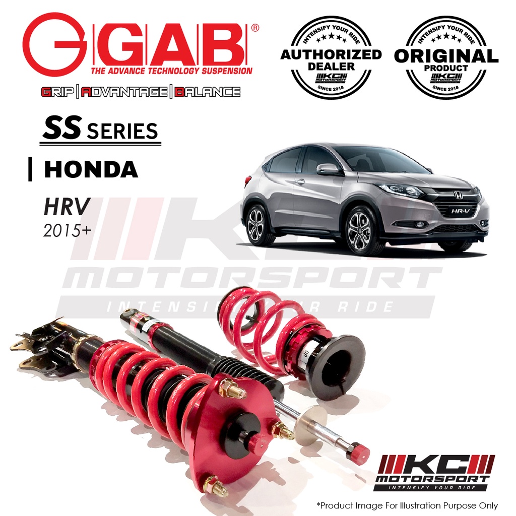 Honda HR-V HRV 2015+ - GAB SS Series Fully Adjustable Suspension ...