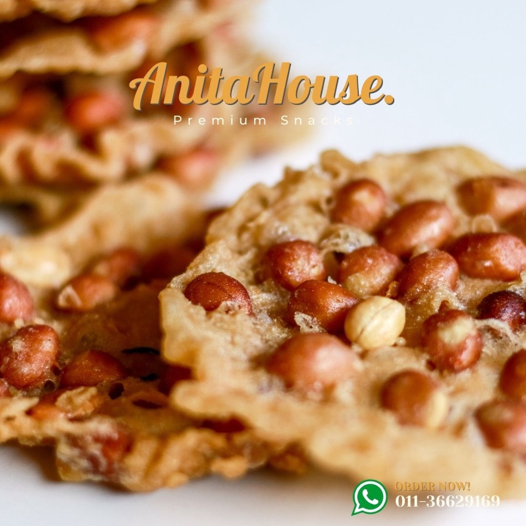 [RANGUP & SEDAP] Rempeyek Kacang Tanah Ikan Bilis ANITA Tempeyek Peyek ...