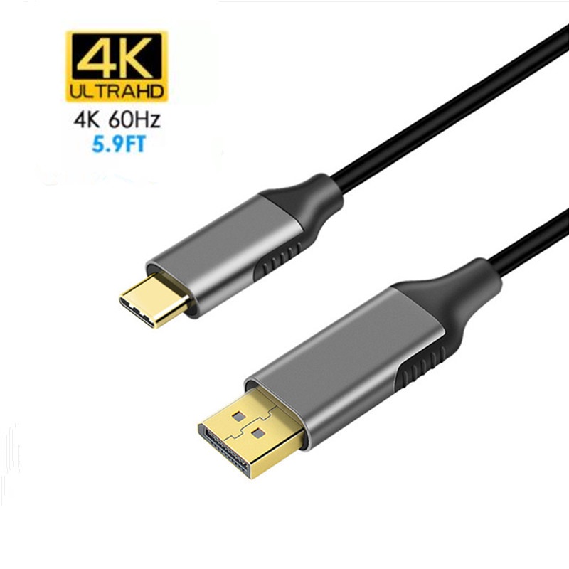 USB C to DP Cable Type C Male to Displayport Male Adapter 4K 60HZ UHD ...