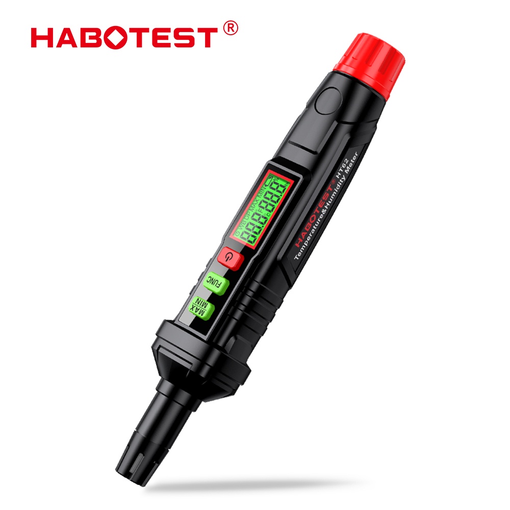 HABOTEST HT62 Temperature & Humidity Meter 4-in-1 Digital Moisture ...