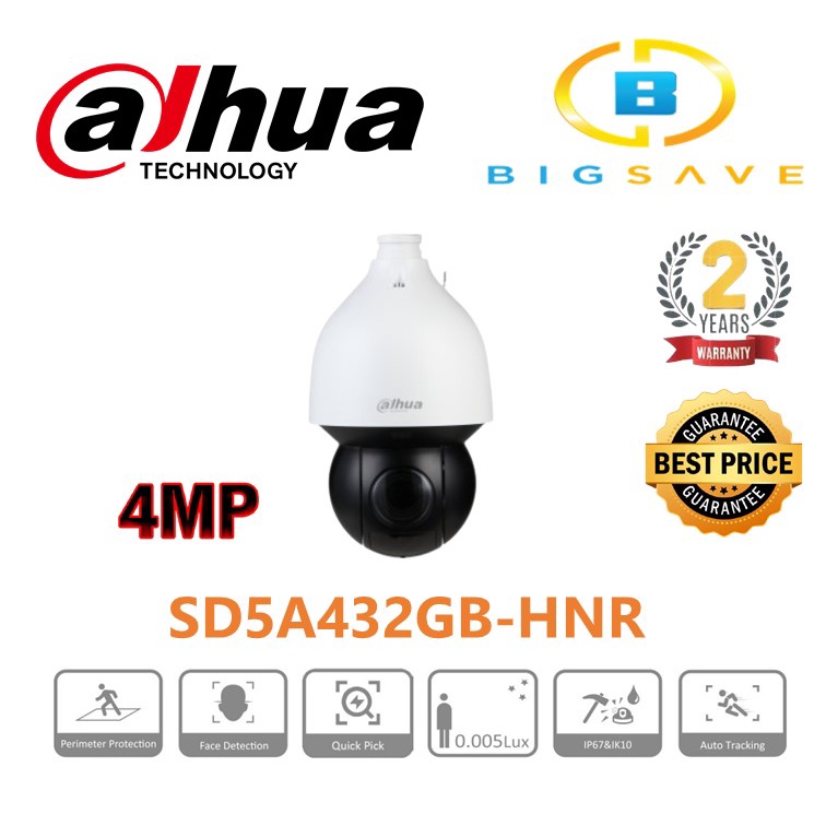 DAHUA 4MP SD5A432GB-HNR 32X STARLIGHT IR WIZSENSE NETWORK PTZ CAMERA ... DAHUA 4MP SD5A432GB-HNR 32X STARLIGHT IR WIZSENSE NETWORK PTZ CAMERA ...