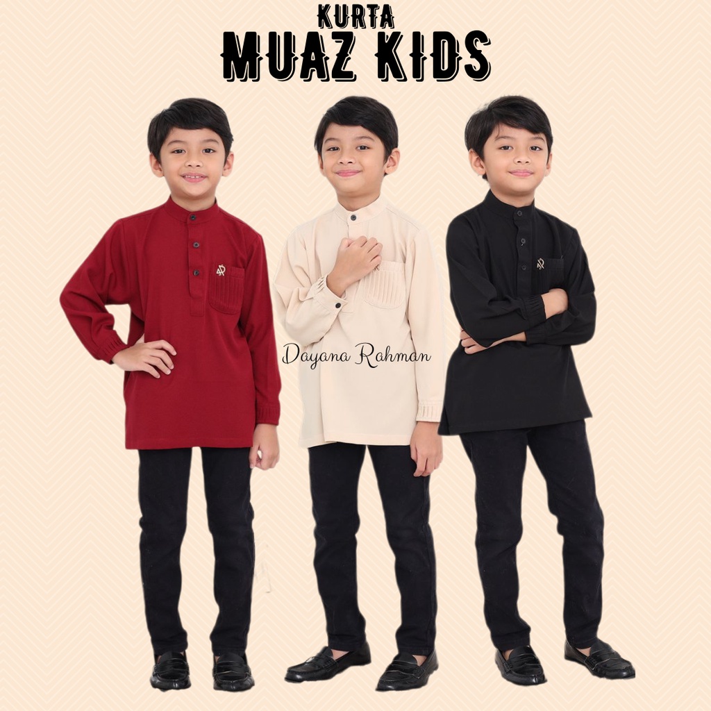KURTA MUAZ KIDS Baju Kurta Budak Lelaki Baju Kanak-Kanak Raya 2023 ...