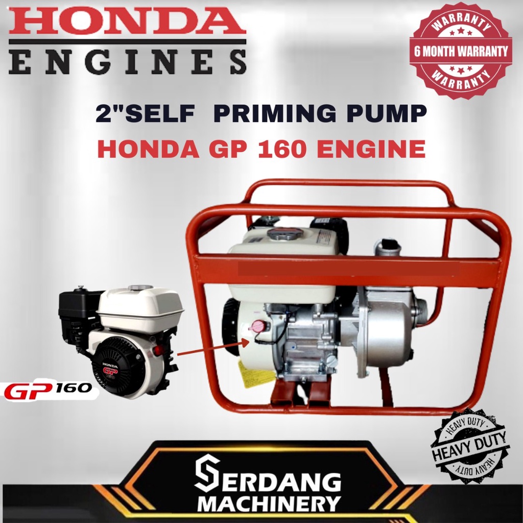 HONDA GP160 Gasoline Petrol Engine with 2" Self Priming Water Pump ...