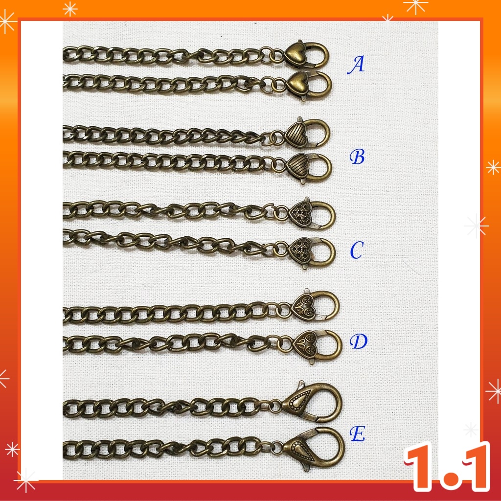 Metal Chain for Tali Beg Length 120cm (Bronze) Tali Beg Chain Strap Bag ...