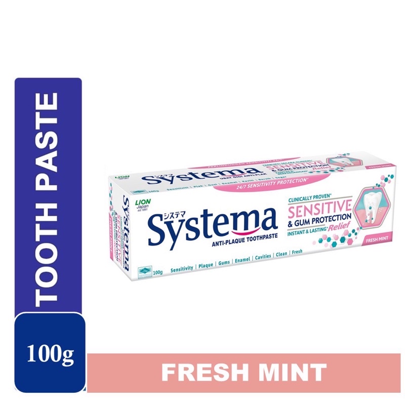 Systema Sensitive & Gum Protection Toothpaste 100g - Whitening/fresh ...