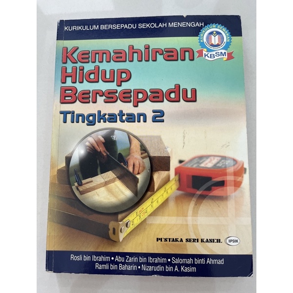 KEMAHIRAN HIDUP BERSEPADU TINGKATAN 2 KBSM K H TEXTBOOK FORM 2 | Shopee Malaysia