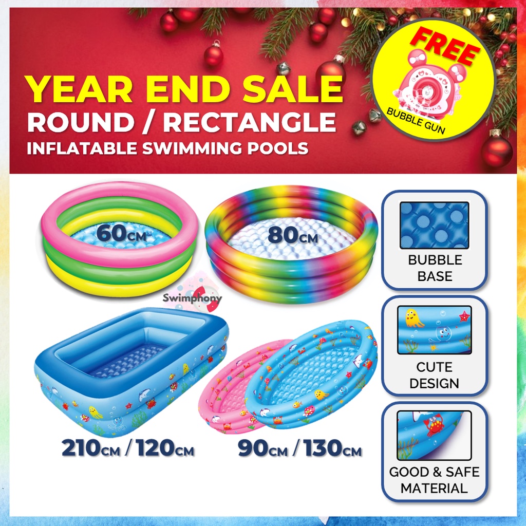 Inflatable Swimming Pools Round/Rectangular Multiple Options {Swimphony ...