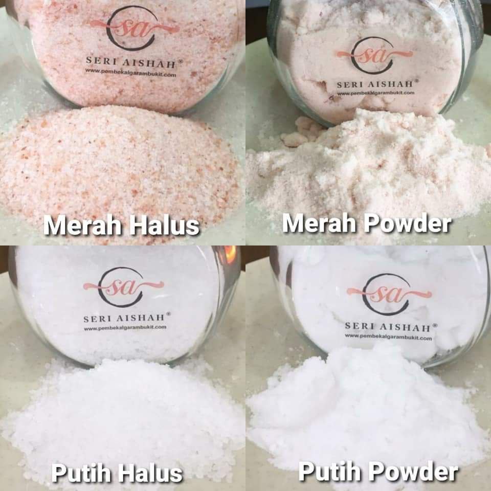 Borong 25kg guni Garam Bukit Himalaya Merah Halus Putih Halus Masakan ...