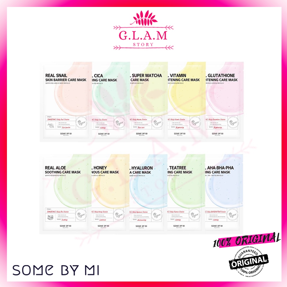 SOME BY MI Real Care Mask (1 Sheet) 10 Type To Choose SOMEBYMI [GLAM ...