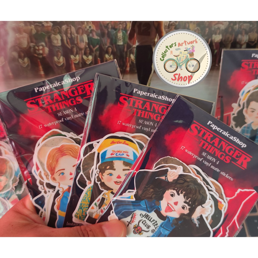 Stranger Things 4 Sticker Pack, Waterproof Vinyl Stickers, Laptop ...