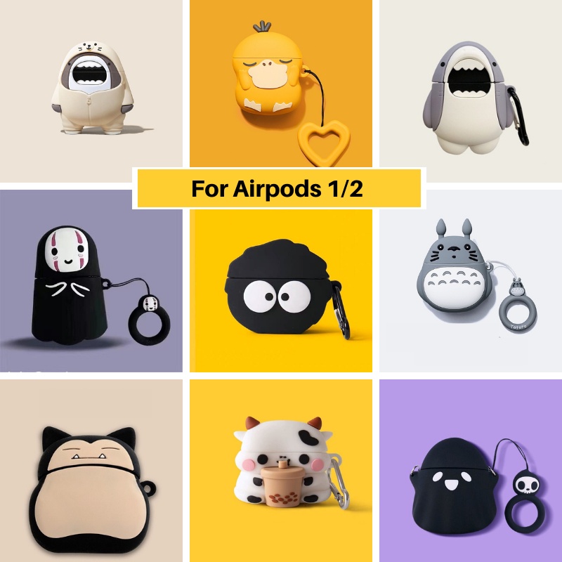 Airpod 1&2 Cartoon Case Cover | airpod silicone case cover | Airpods ...