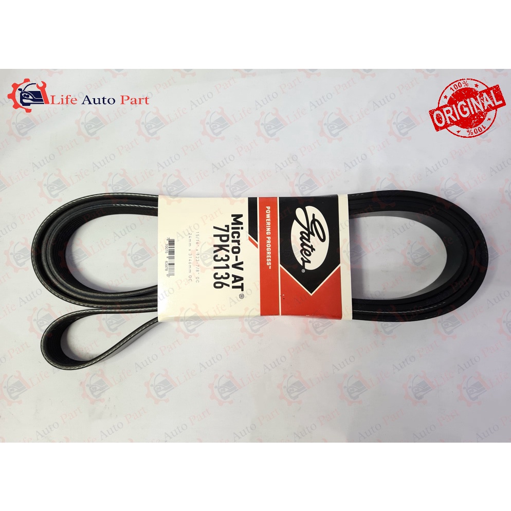 ORIGINAL GATES FAN BELT 7PK3136 FORD RANGER T6 | Shopee Malaysia