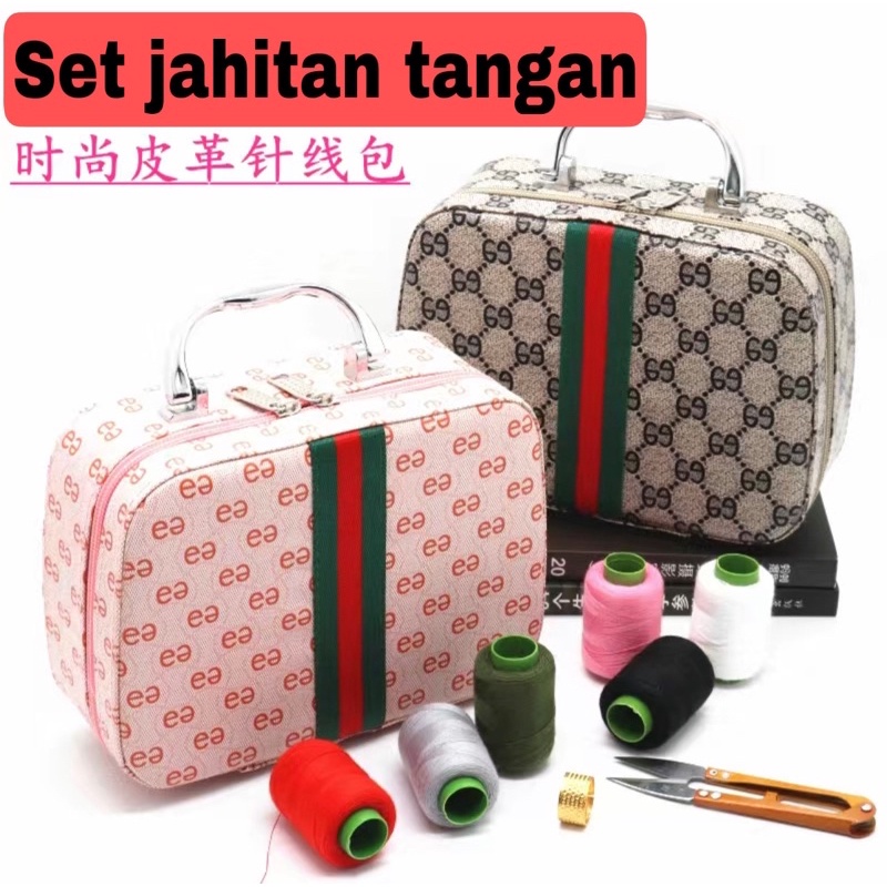 Set Jahitan tangan dengan Beg Exclusive Ready Stock Malaysia | Shopee ...