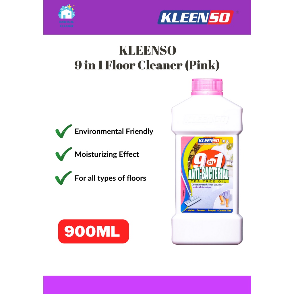 Kleenso 9 in 1 Floor Cleaner Pink (900g) | Shopee Malaysia