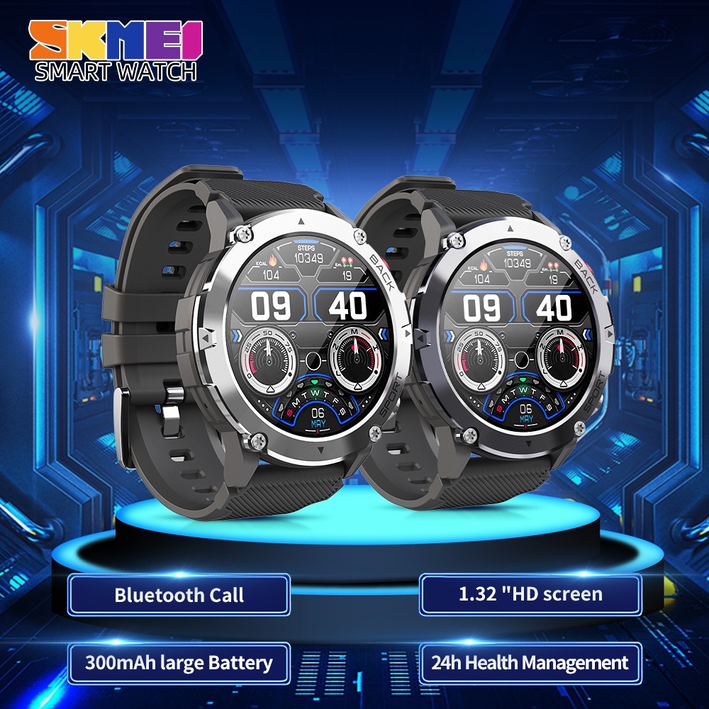 SKMEI Smart Watch IP68 Deep Waterproof Full-circle Touch Screen Sport ...