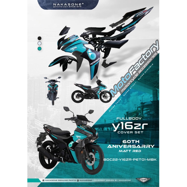 YAMAHA Y16ZR Y16 NEW COVER SET DESIGN PETRONAS SPRINTA #NEW | Shopee ...