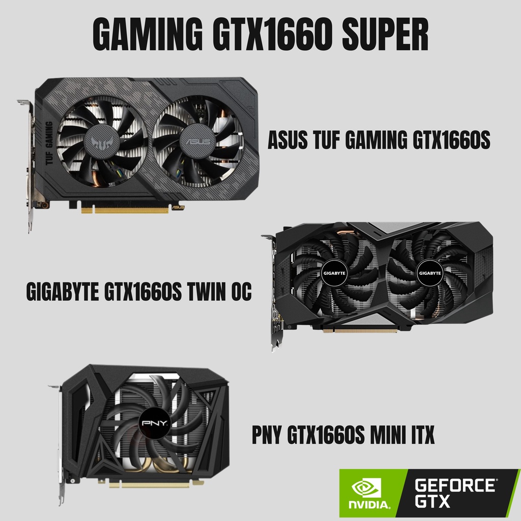 USED ASUS GTX 1660 /GTX 1660 SUPER /GTX 1660 TI/ RTX 3060 Graphic Card ...