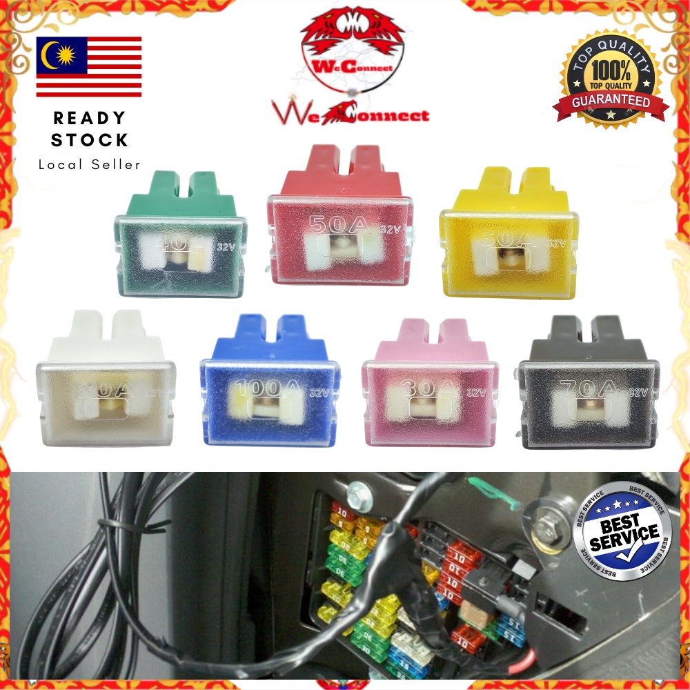 WeConnect SF Series Car Main Fuse Female Insurance Car Auto Square Fuse ...