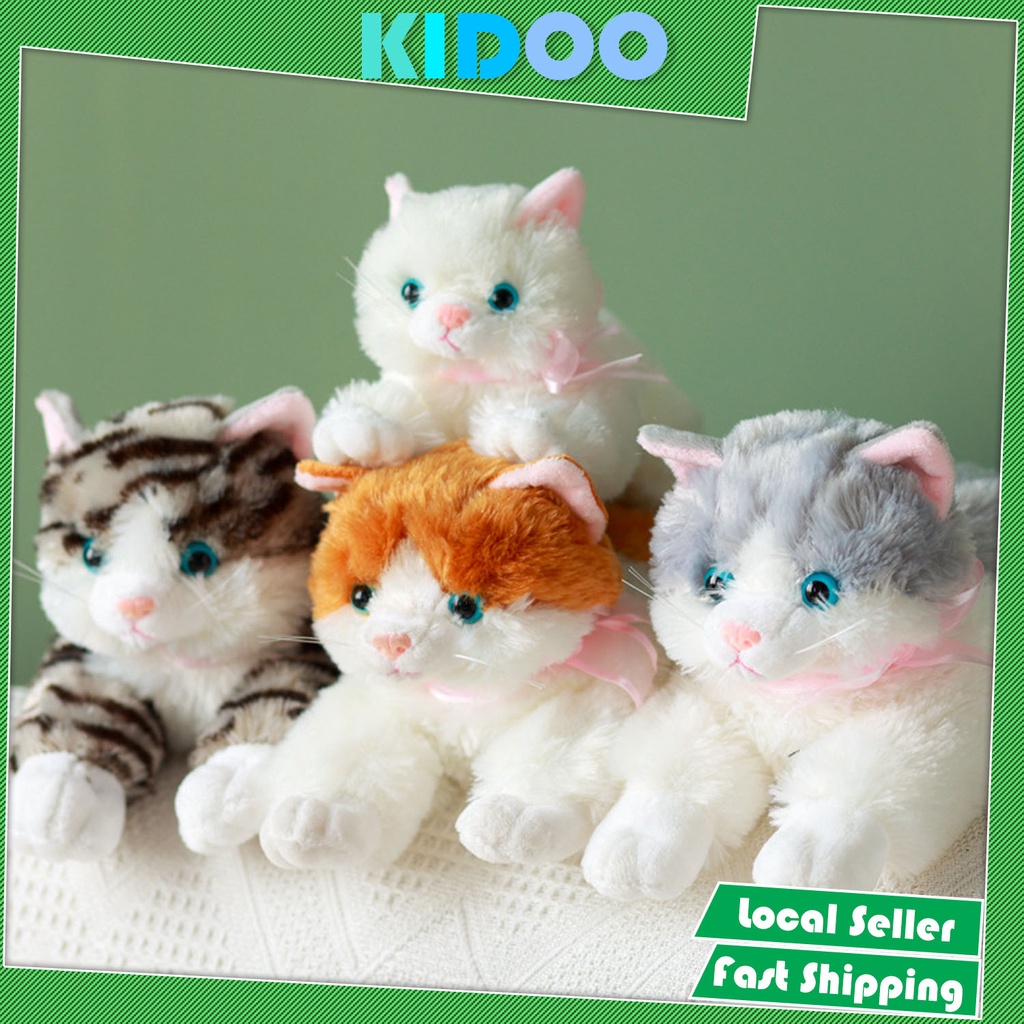 Kidoo Cat Plush Toys With Sounds Plush Simulation Cat with Meow Sound ...