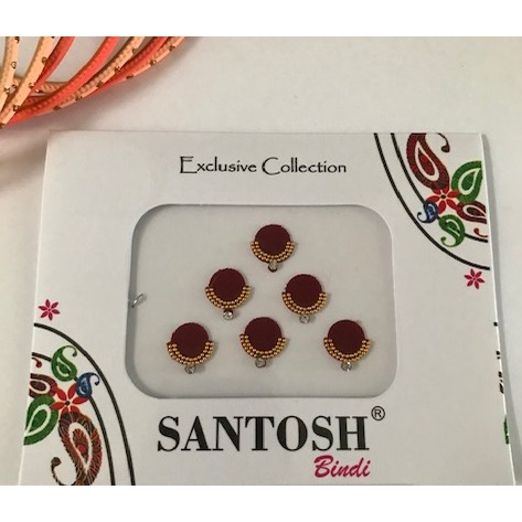 Fancy Stone Design Indian Sticker Pottu Forehead Bindi Potu Wear ...