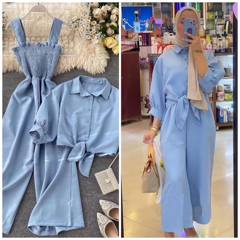 JUMSUIT SET MUSLIMAH READY STOCK | Shopee Malaysia