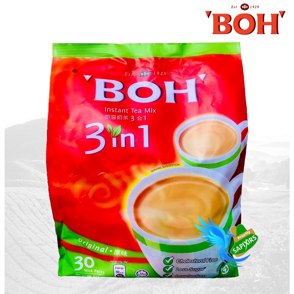 BOH 3 in 1 Instant Tea Mix Original | Teh Campuran Segera BOH | Teh ...