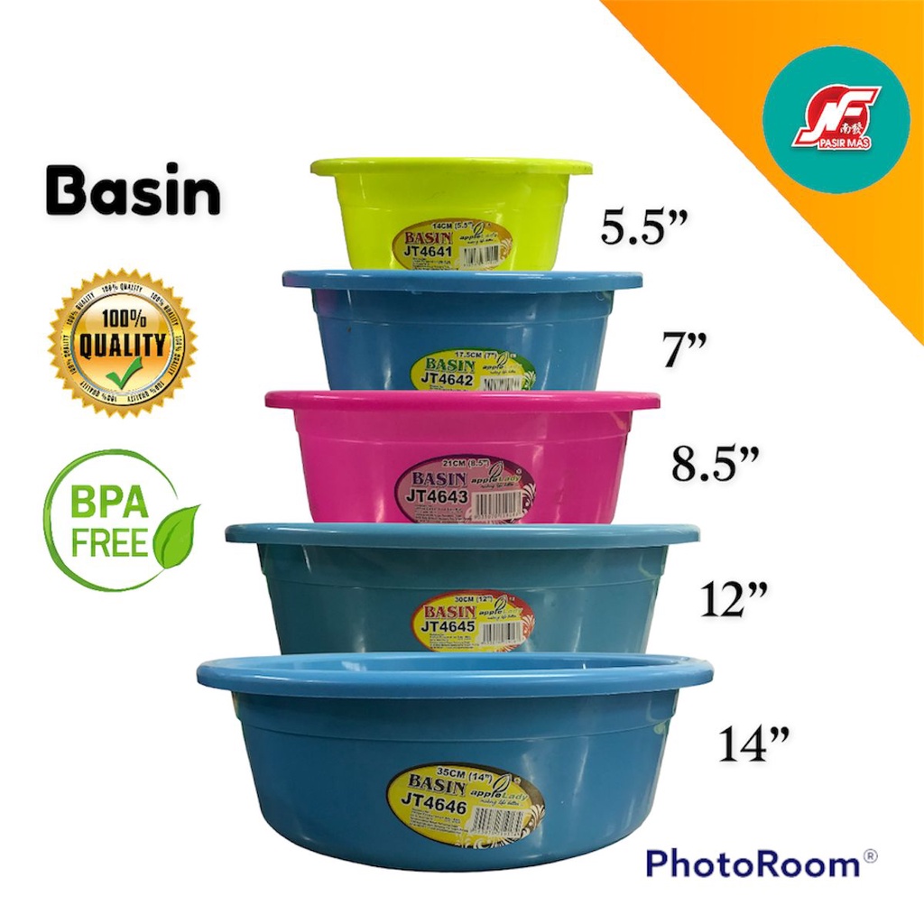 Basin Round plastic multipurpose besen plastik bekas serbaguna | Shopee ...