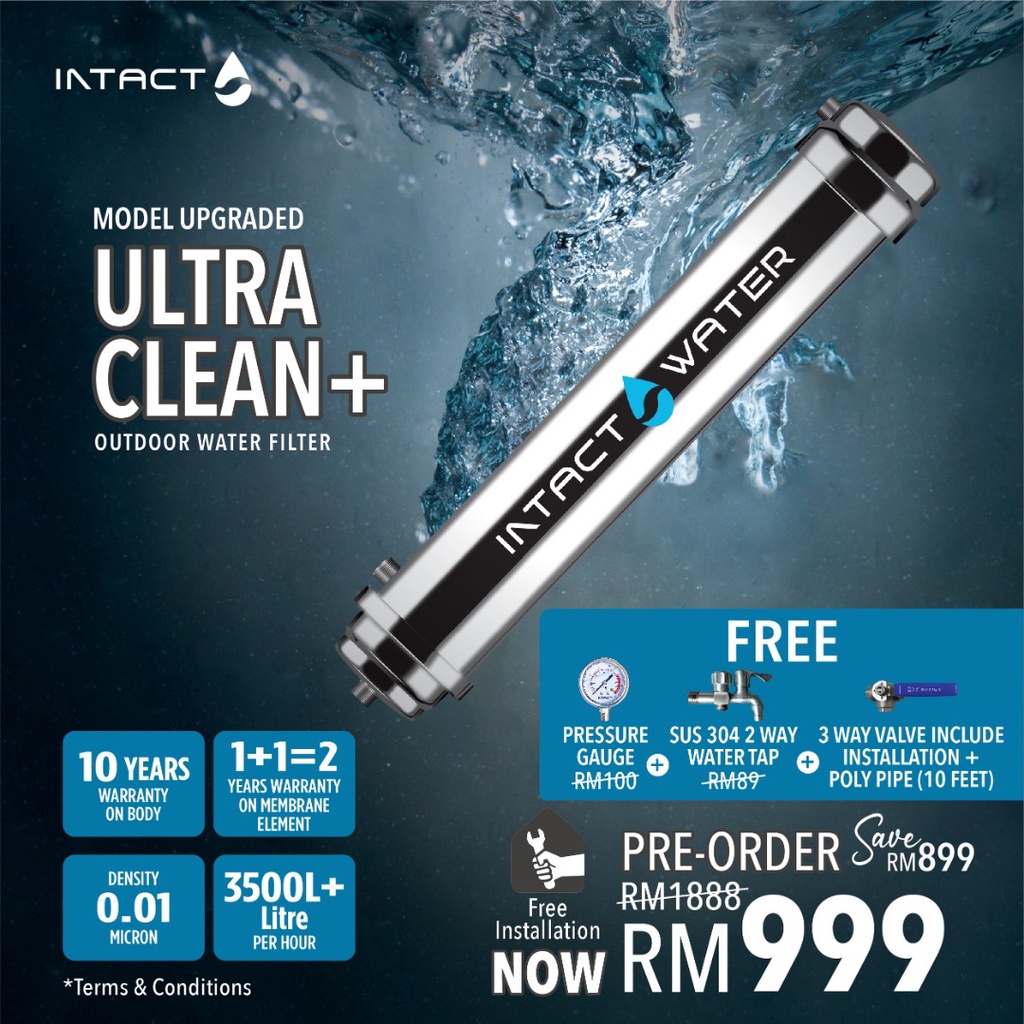 Intact Water Ultra Series Clean+ Outdoor Water Purifier Filter ...